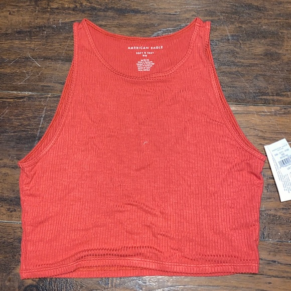 American Eagle Outfitters | Tops | American Eagle Soft And Sexy Ribbed Cropped Tank | Poshmark